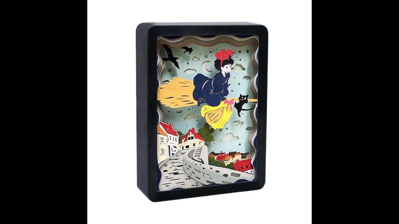3D Paper Cut Anime Shadow Box Frame Kit - YouTube