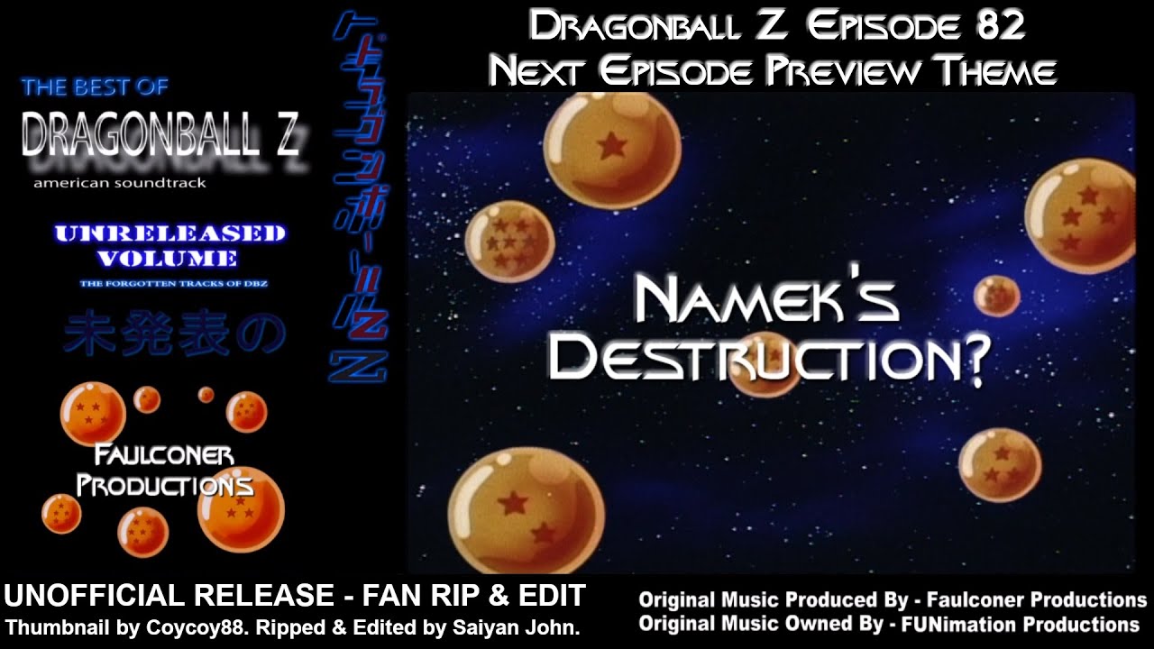 Dragonball Z Episode 82 Next Episode Preview Theme - [Faulconer ...