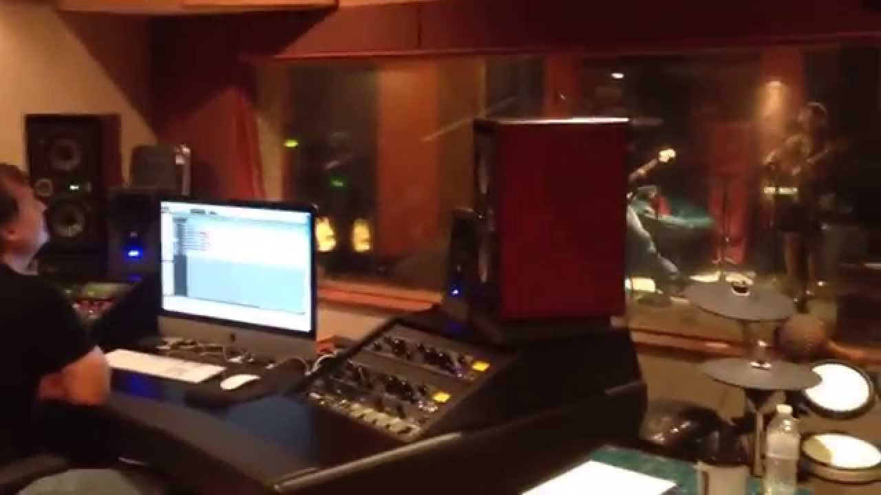 Gabriela Aparicio and Band Recording at Pacific Beats Studio in PB ...