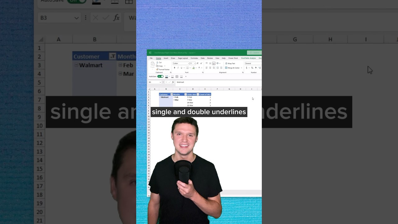 How To Double Underline In Excel excel YouTube How To Double Underline In Excel excel YouTube