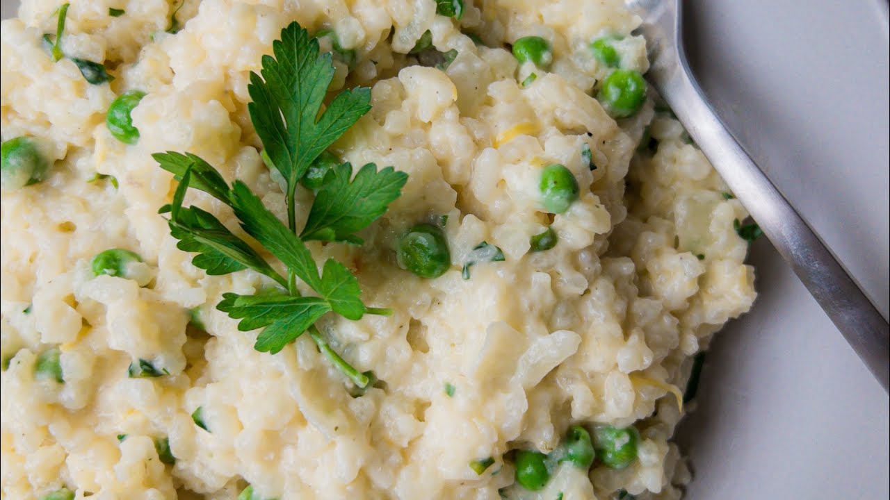 Lemon Pea Risotto - YouTube