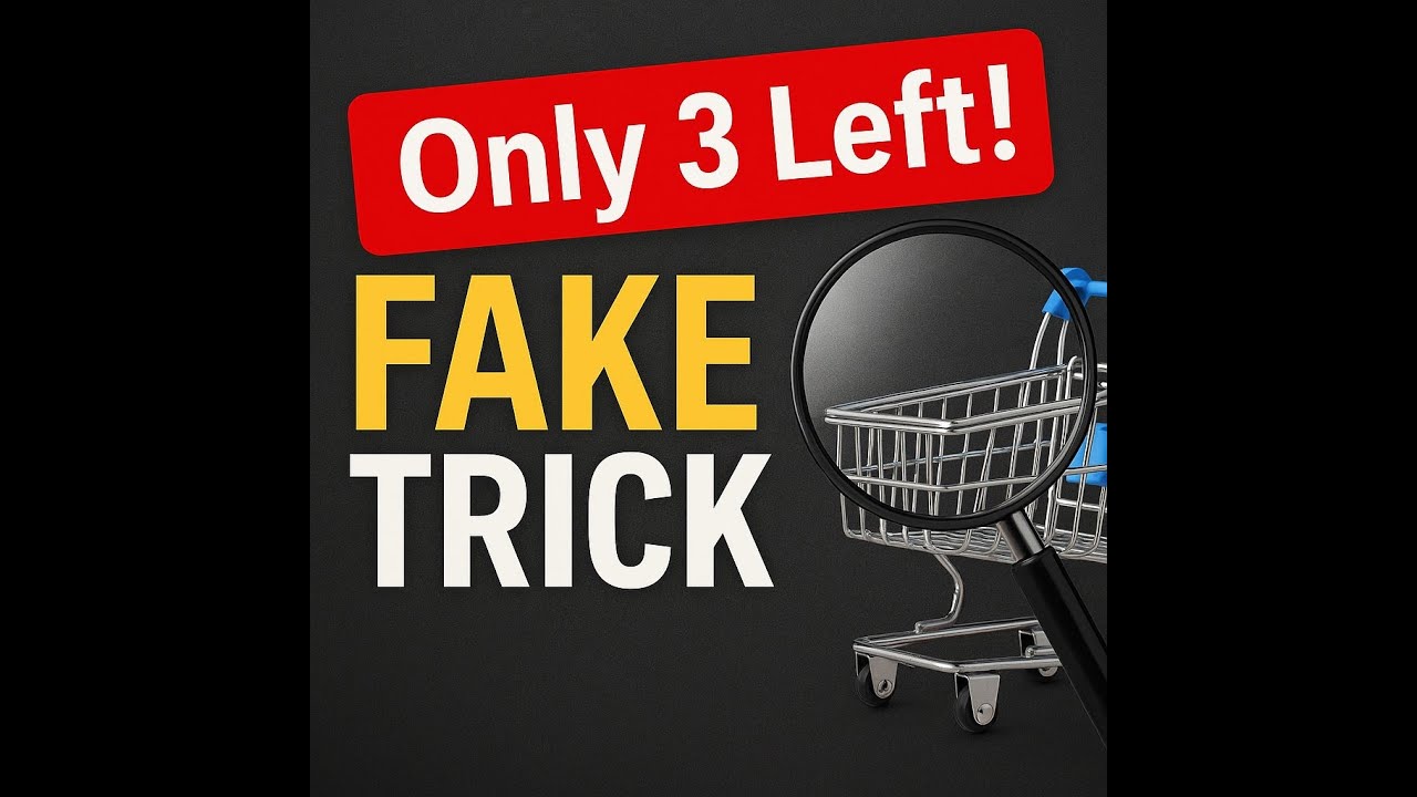 The “Only 3 Left!” Lie — Scarcity Manipulation Exposed - YouTube