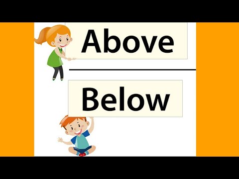 Above and Below || Concept || Kindergarten || - YouTube