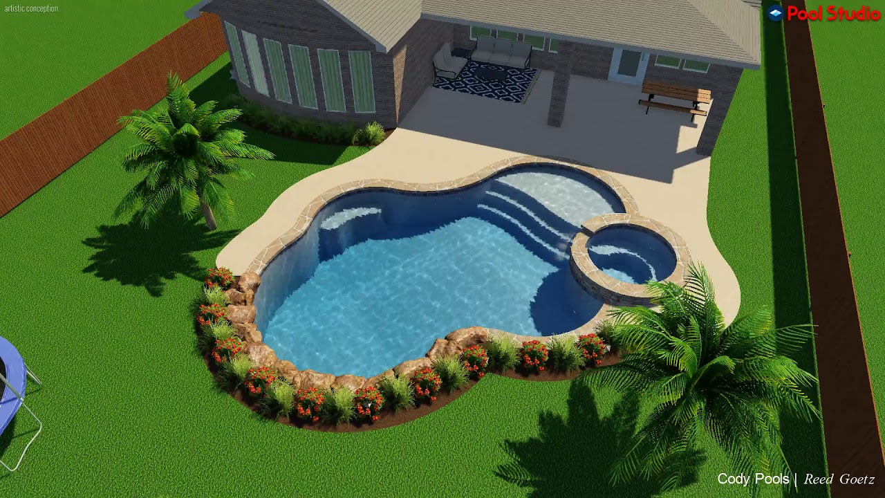 Pahl Family Pool Design- Cody Pools - YouTube