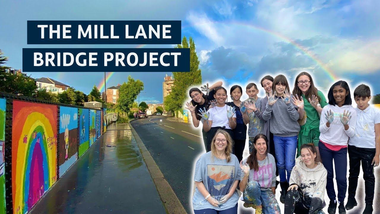 How the Mill Lane Bridge got it's colour back - YouTube