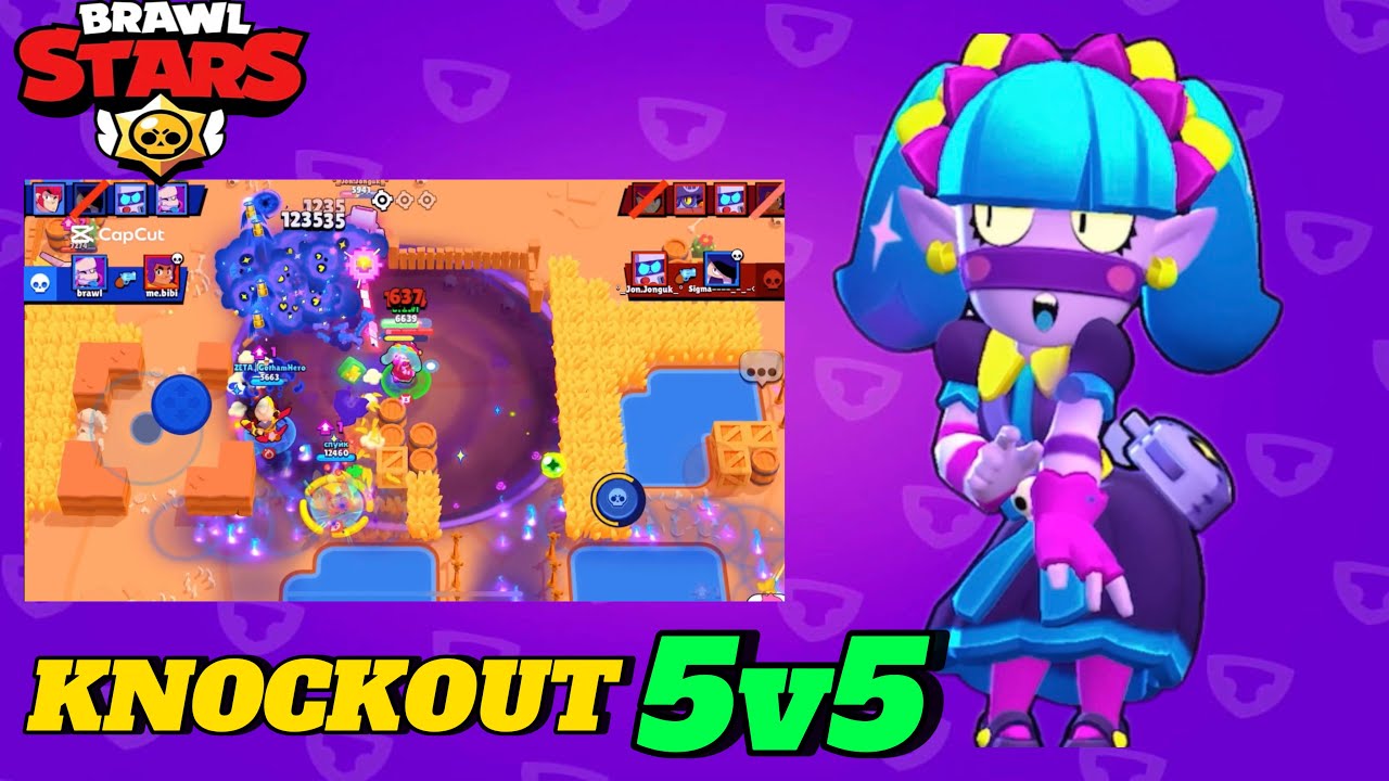 KNOCKOUT 5v5 BEAUTIFUL MOMENTS - ( BRAWL STARS ) - YouTube