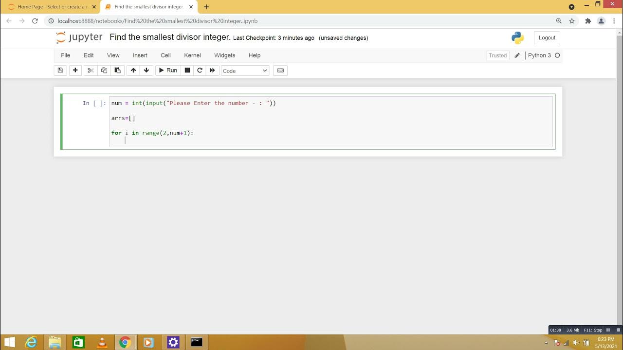 Python Program Find The Smallest Divisor Integer Youtube 4138
