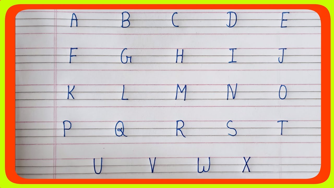 A to Z in capital letter || a to z in capital letter for kids - YouTube