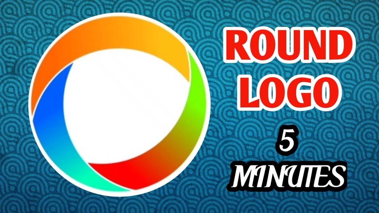 Round Logo Design Coreldraw // #creativedesign - YouTube