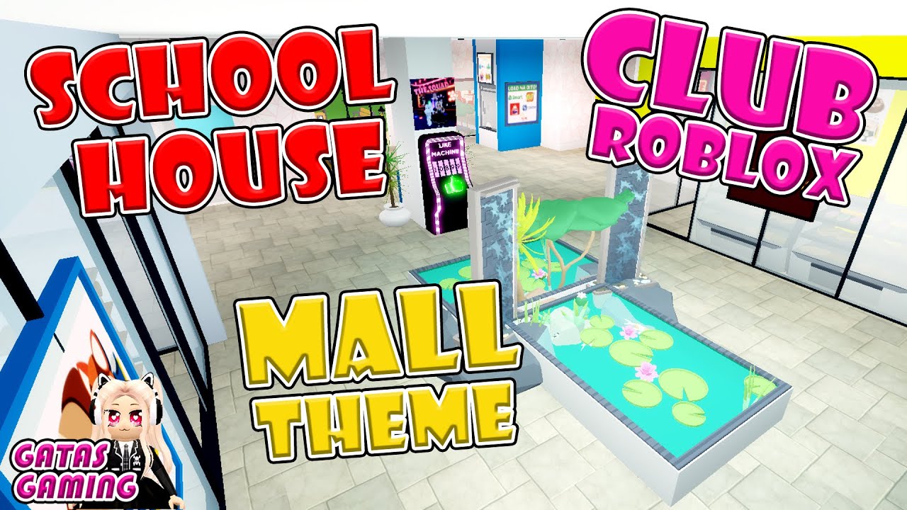 Club Roblox School House Speed Build Mall Theme | How To Build - YouTube