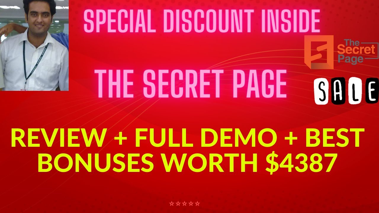 The Secret Page Review 👉Demo And 🎁Bonuses🎁 Worth 💲4387 Inside👉[Secret ...