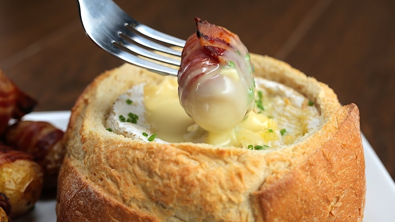 How To Make Camembert Potato Bacon Fondue | Recipes | KOOKKU Food - YouTube