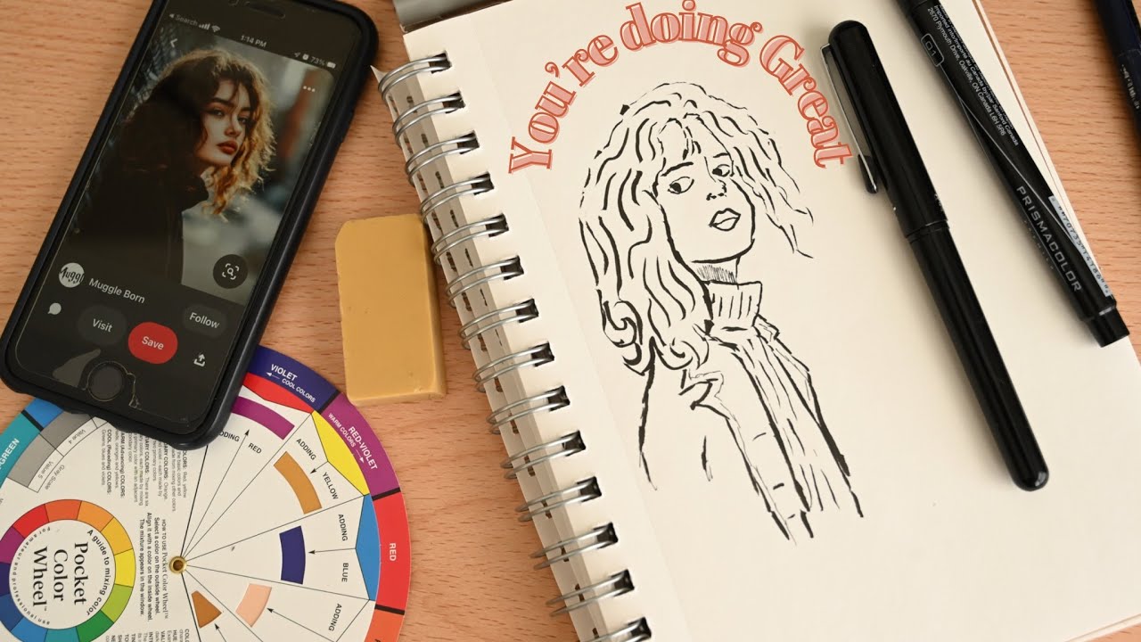 How To Draw Ink Portraits SIMPLIFIED - The BEST tips for beginners! # ...