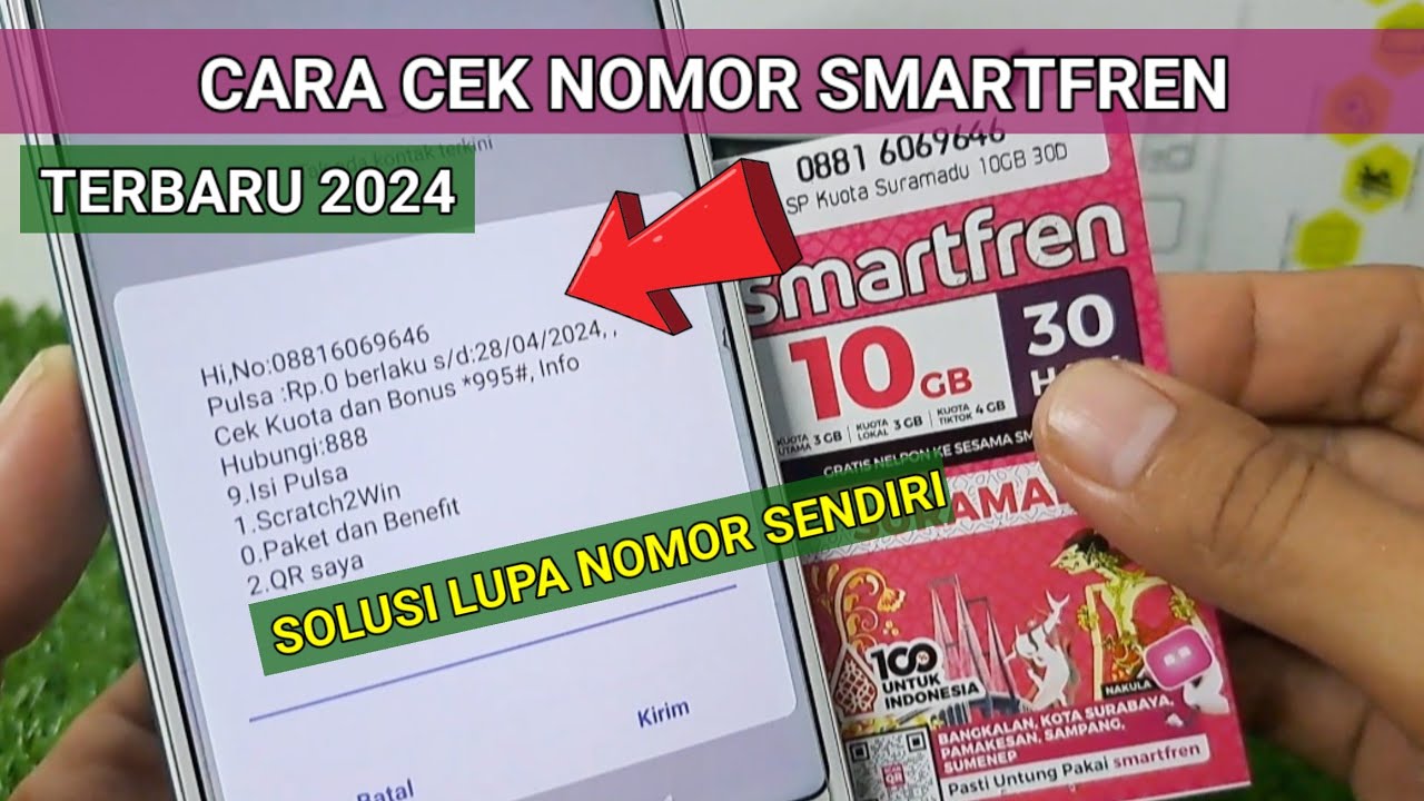 Cara Cek Nomor Smartfren Terbaru 2024 - YouTube