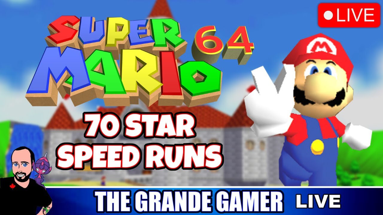 Super Mario 64 | 70 Star Speed Runs | Current Rank: 31st/180 - YouTube