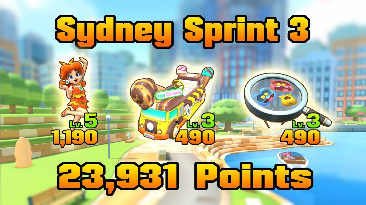Mario Kart Tour — Anniversary Tour ～ Sydney Sprint 3 ～ 23,931 Points ...