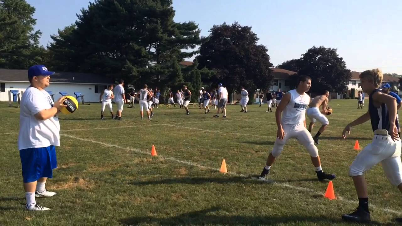 Elizabethtown football camp opening day highlights - YouTube