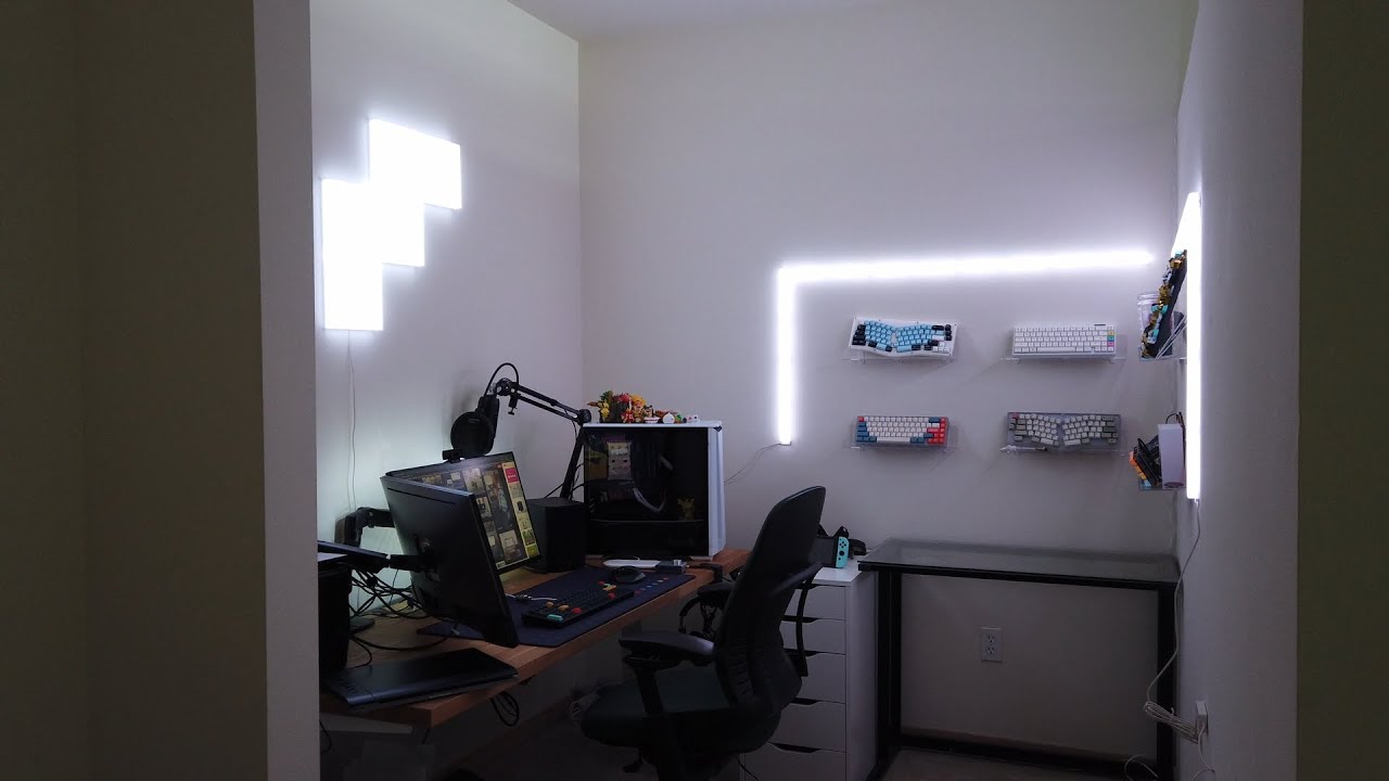 DIY Desk Setup for Working from Home 2020 | Home Office Tour - YouTube