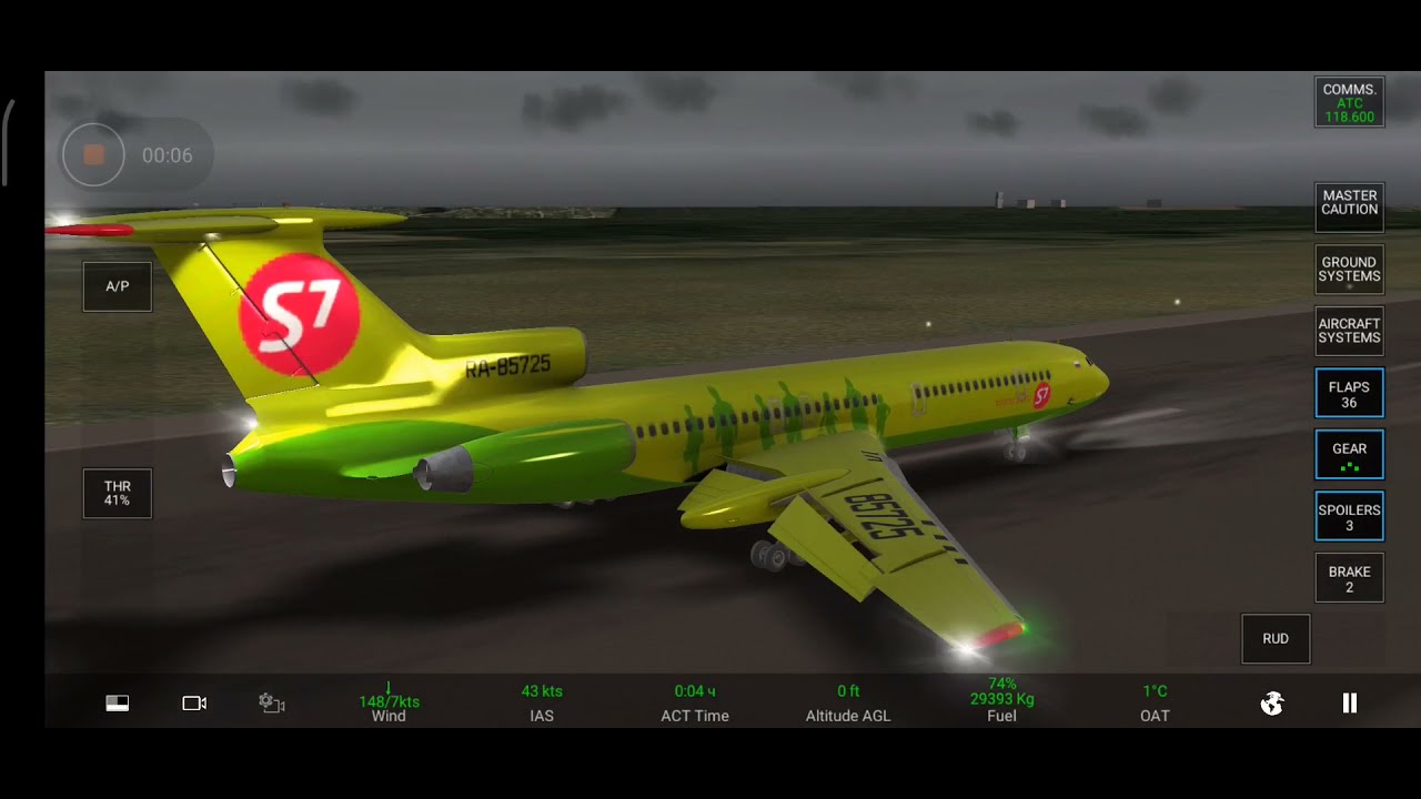Долгожданный обзор на ТУ-154 в RFS PRO S7 AIRLINES. - YouTube