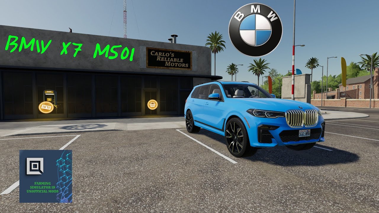 Farming Simulator 19 | Bmw x7 M50i | MOD PC | - YouTube