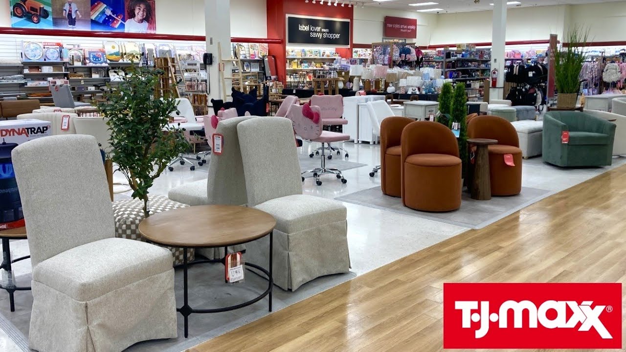 TJ MAXX SHOP WITH ME FURNITURE ARMCHAIRS CHAIRS TABLES FALL HOME DECOR ...