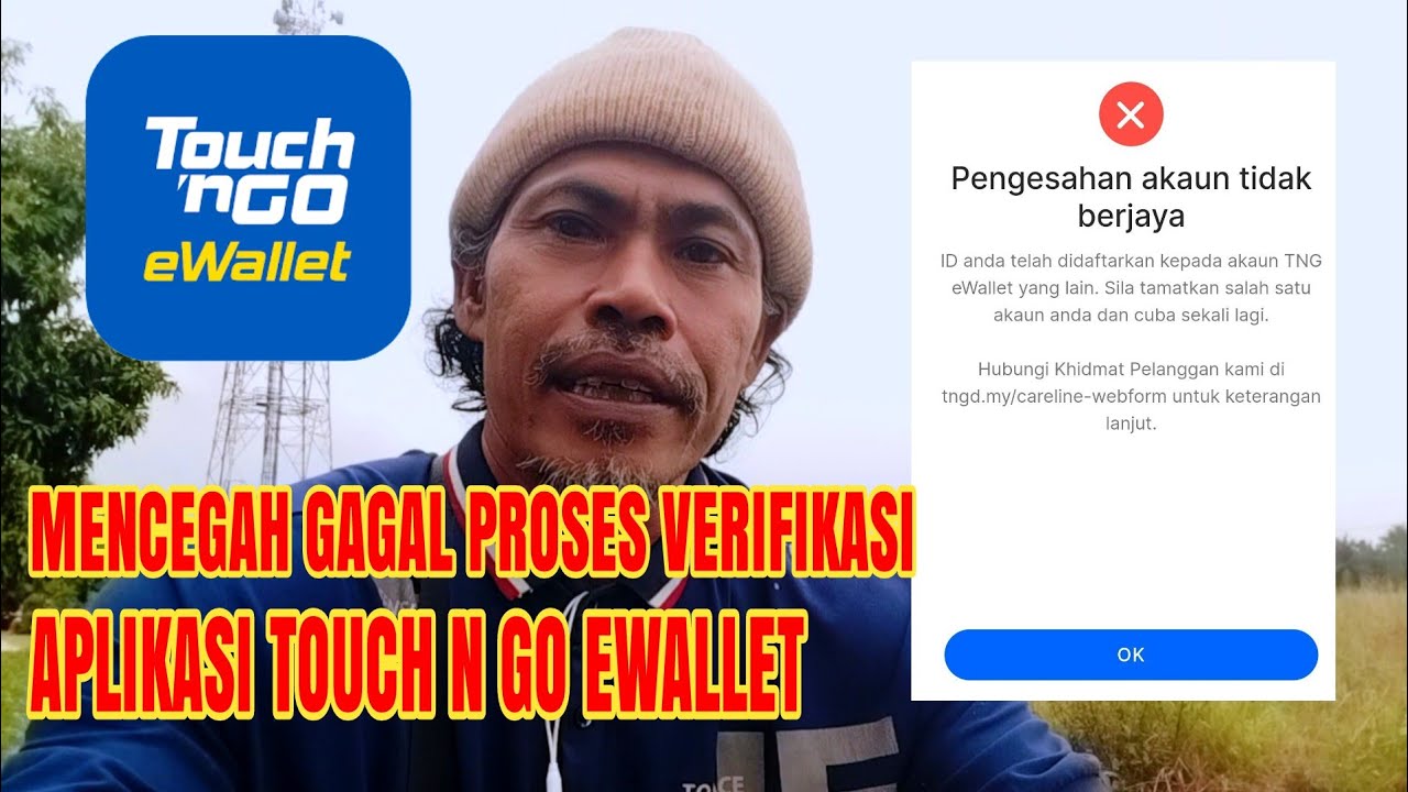 MENCEGAH GAGAL PROSES VERIFIKASI TOUCH NGO EWALLET #tngewallet # ...