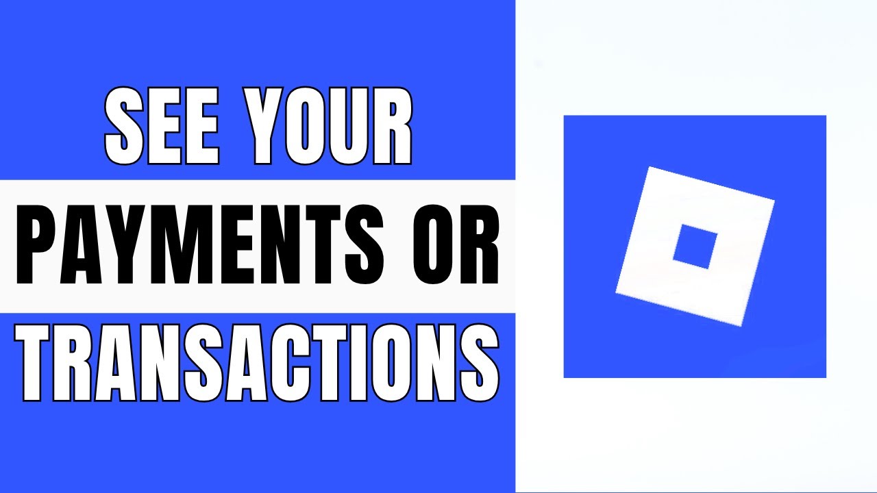 How to See Your Payments/Transactions On Roblox (Billing) - YouTube