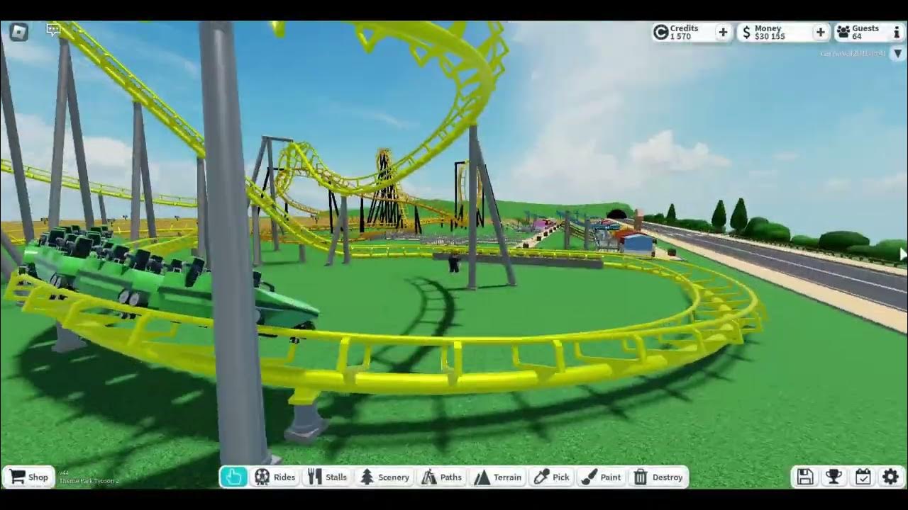 Building a old Vekoma loop coaster in Theme Park Tycoon 2! (4/4) - YouTube