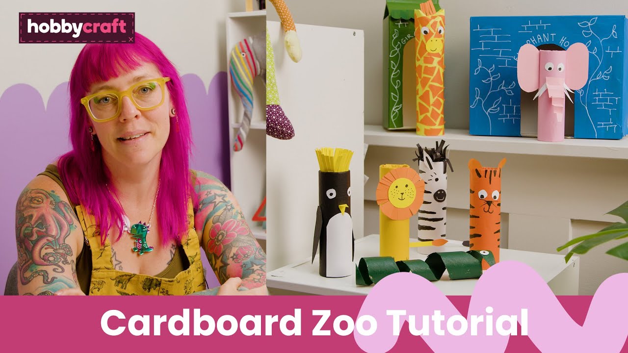 How to Make Cardboard Zoo Rolls | Hobbycraft - YouTube