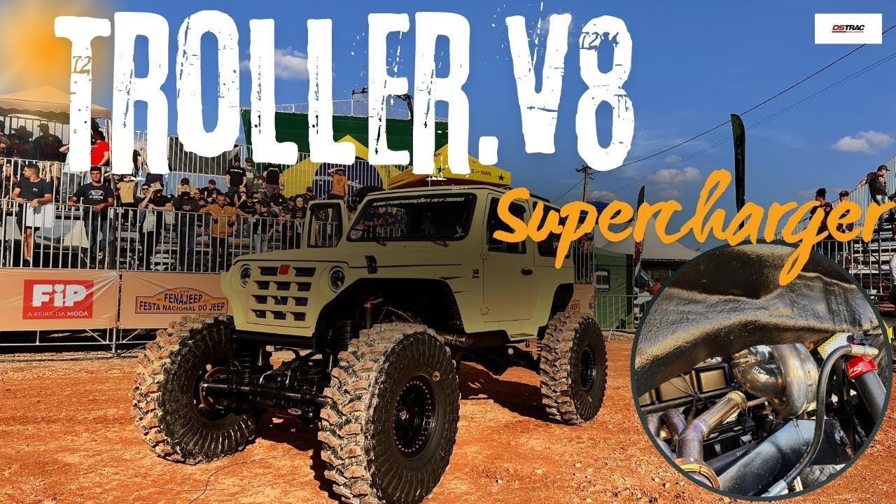 Troller com motor Magnum 360 V8 - Supercharger pneu 42 polegadas ...