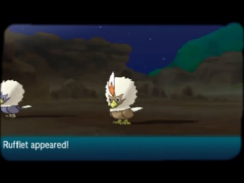 Live Shiny Rufflet after 27 encounters! S.O.S method - Pokemon Sun ...