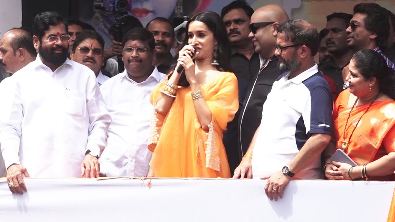 Shraddha Kapoor Gives A Marathi Speech At L@te Anand Dighe's Dahi Handi ...