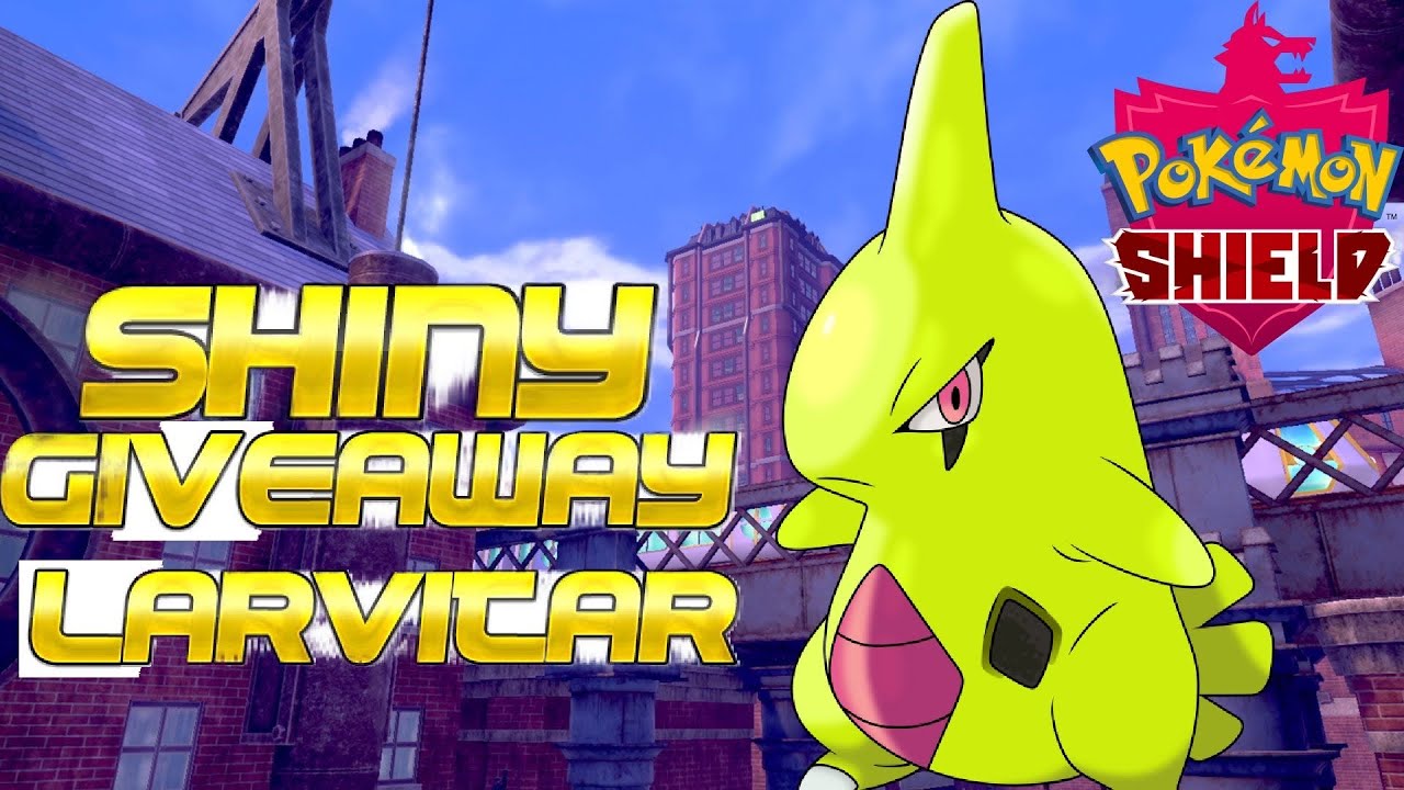 Shiny Larvitar Giveaway in Pokemon Sword and Shield - YouTube