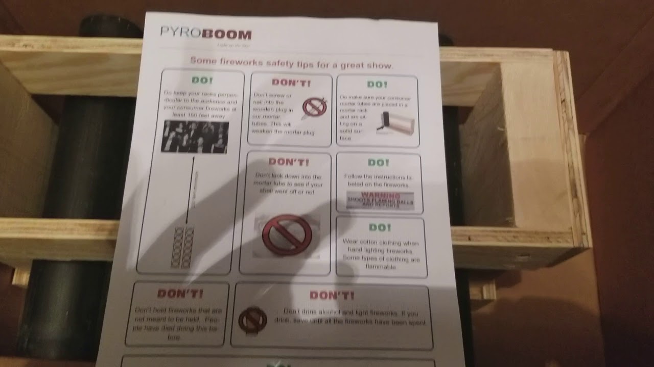 Pyro Boom Unboxing 12 Shot Mortar Rack - YouTube