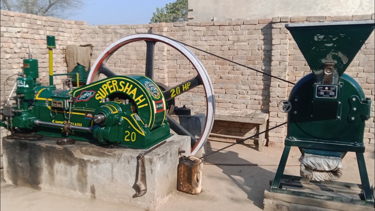 Super shahi daska kala diesel engine 20hp Old black ruston diesel ...