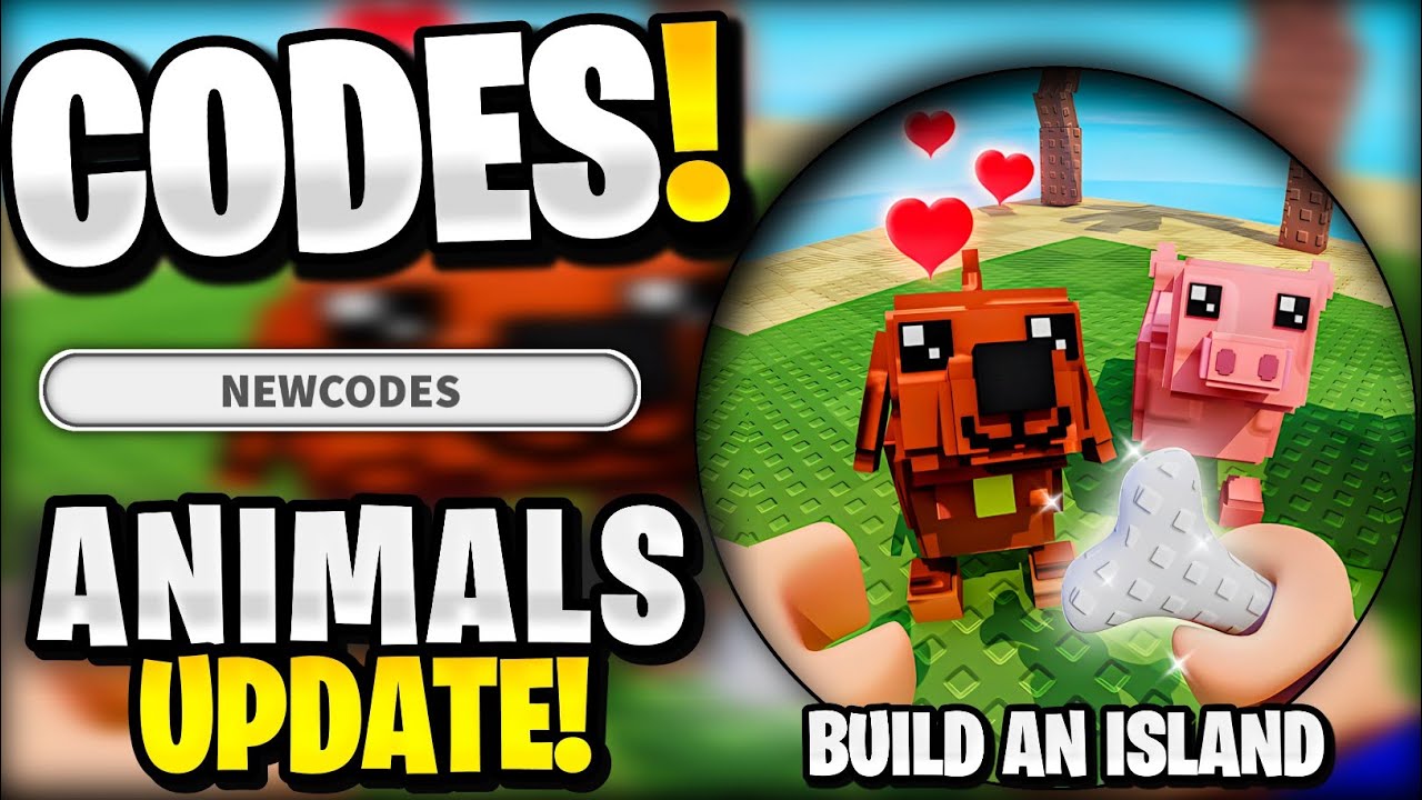 🔥*NEW* All Working ANIMALS UPDATE CODES FOR BUILD AN ISLAND! ROBLOX ...