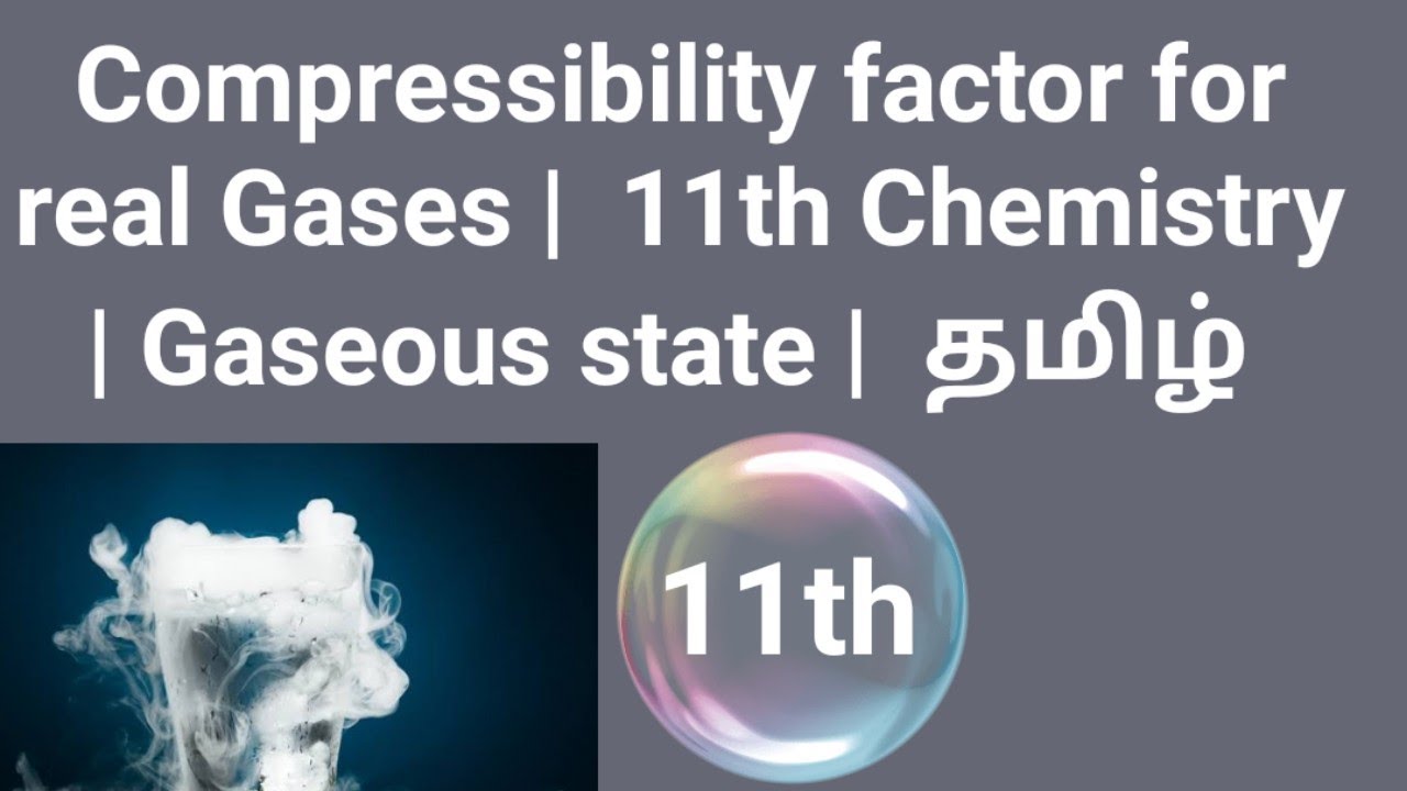 Compressibility factor for real Gases | 11th Chemistry | Gaseous state ...