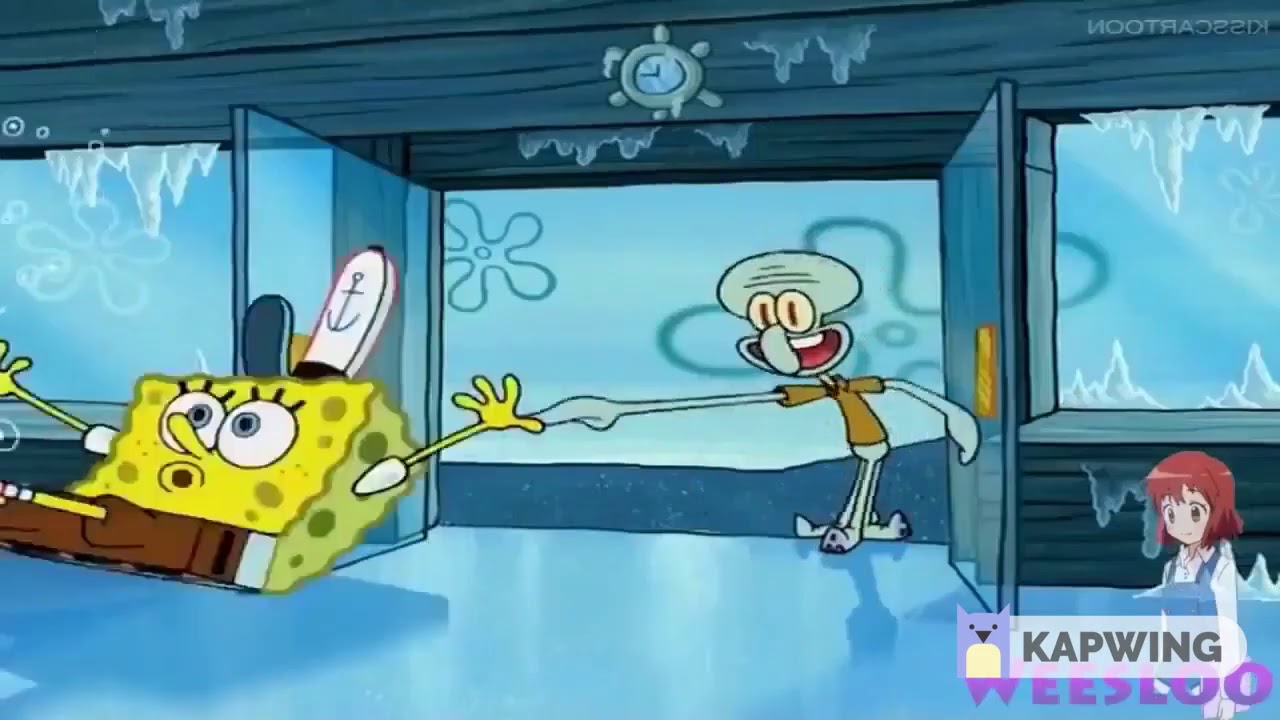 SpongeBob slipping on ice for 14 seconds - YouTube