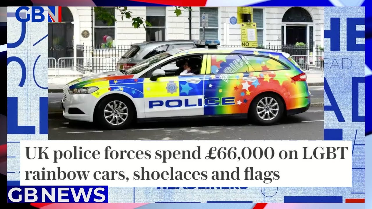 UK police forces spend £66,000 on LGBT rainbow cars, shoelaces and ...