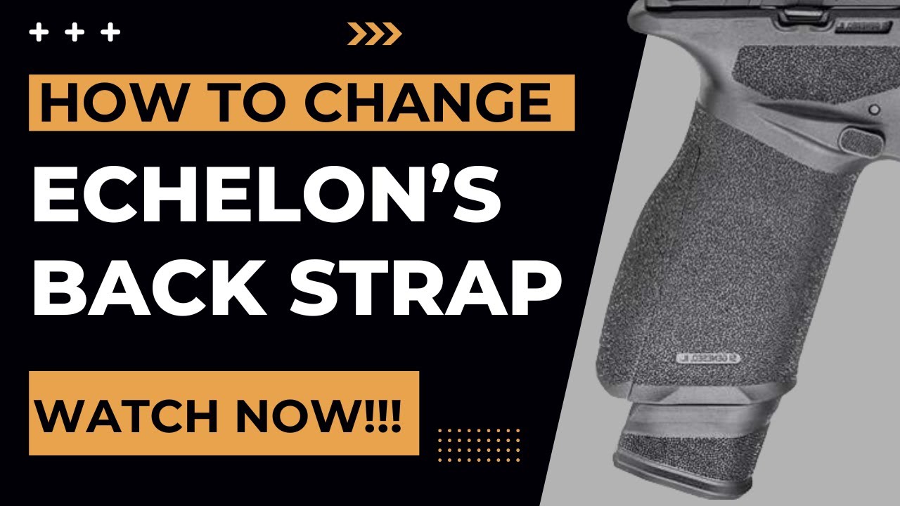 How to Change Springfield Echelon Backstrap - YouTube
