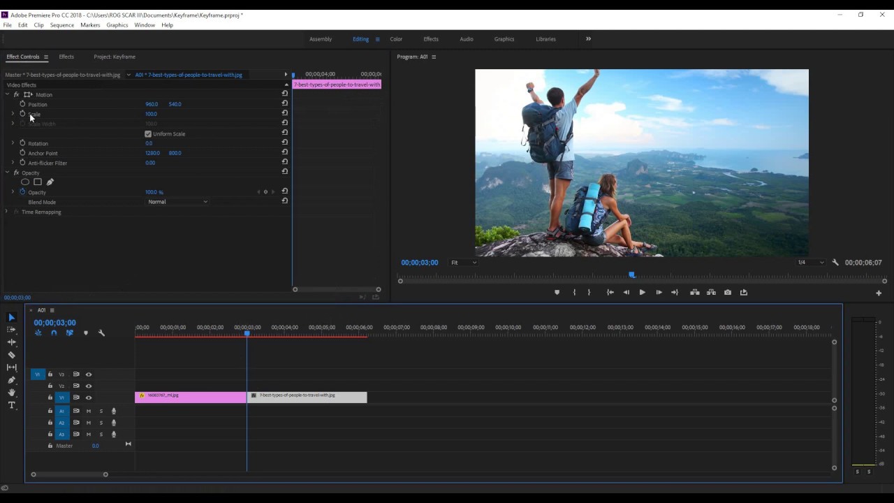 5- Key-frame Effect Control Transition - YouTube