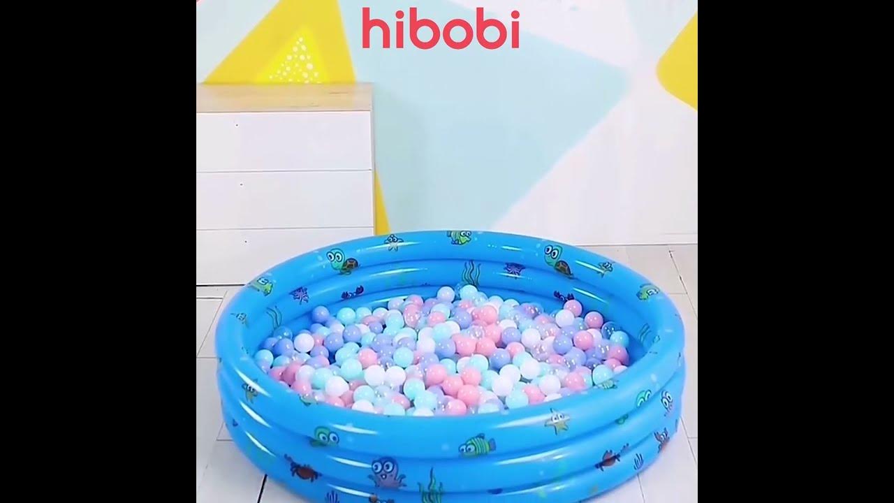 مسبح العائلة قابل للنفخ مع كرات 130 × 35 سم Hibobi Youtube