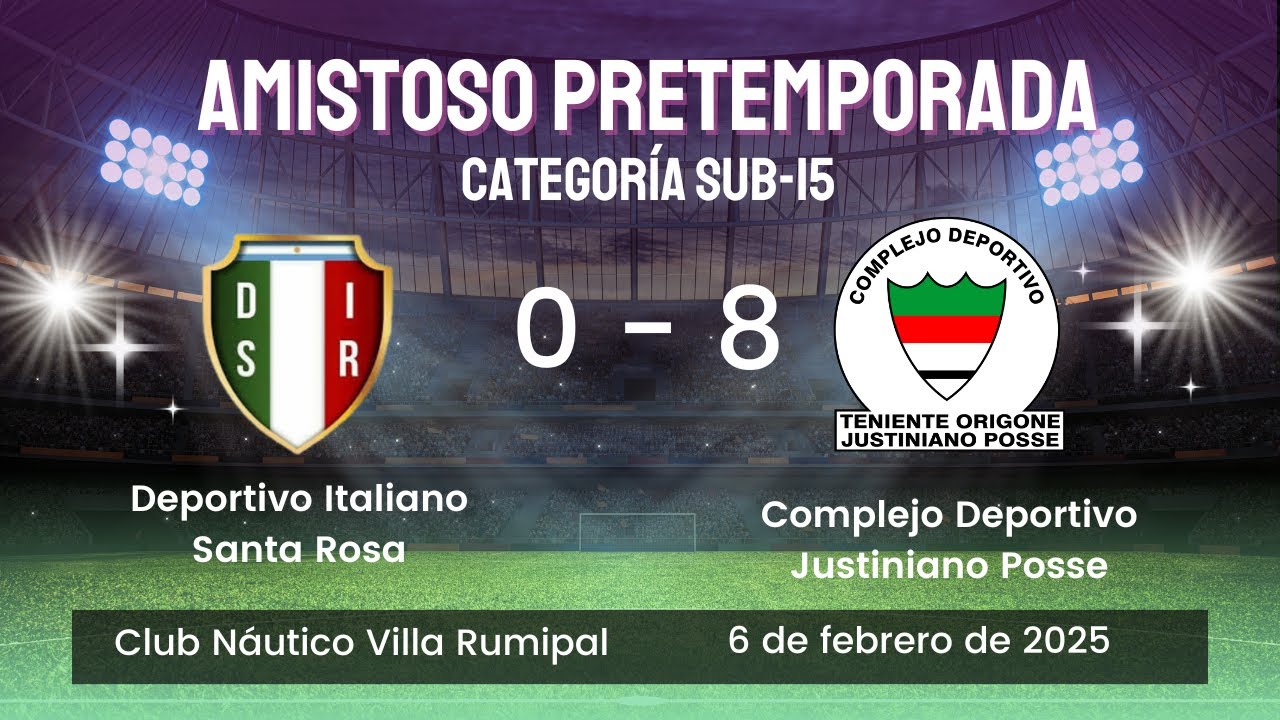 CAT. SUB 15 - DEPORTIVO ITALIANO (SANTA ROSA) 0 - COMPLEJO 8 - 06-02 ...