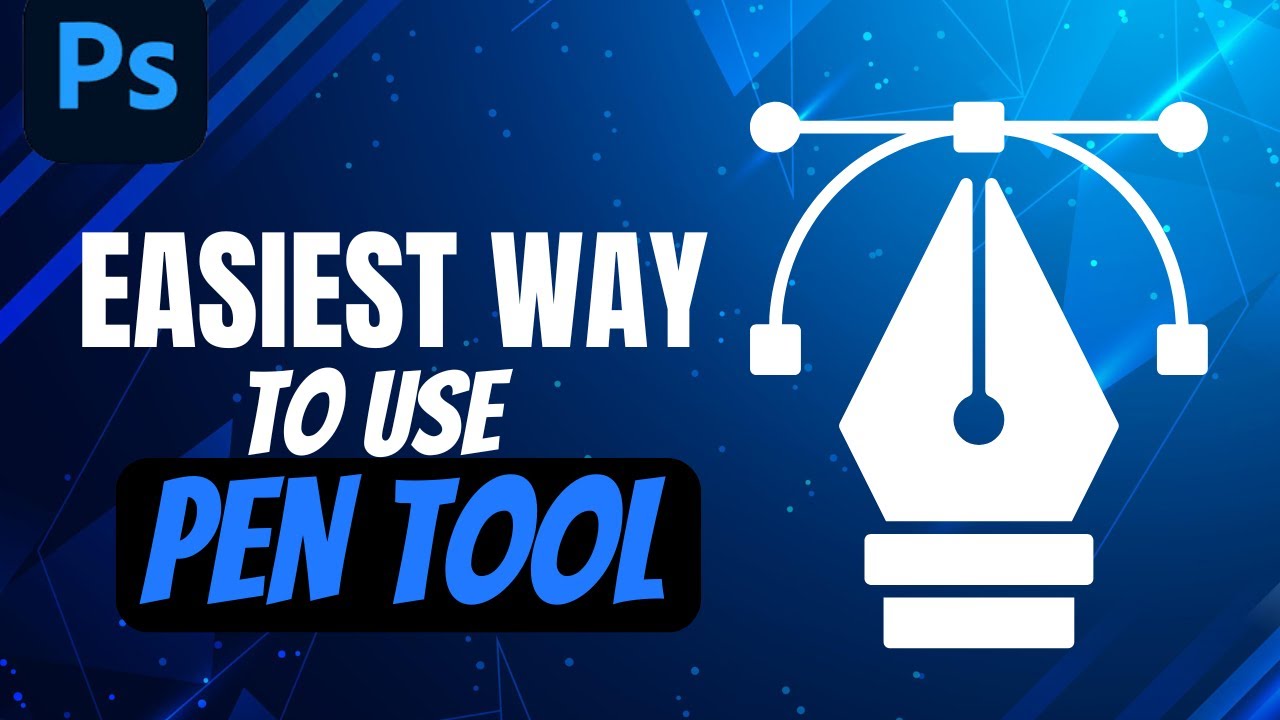 How to use pen tool in photoshop in just 1 minute - YouTube