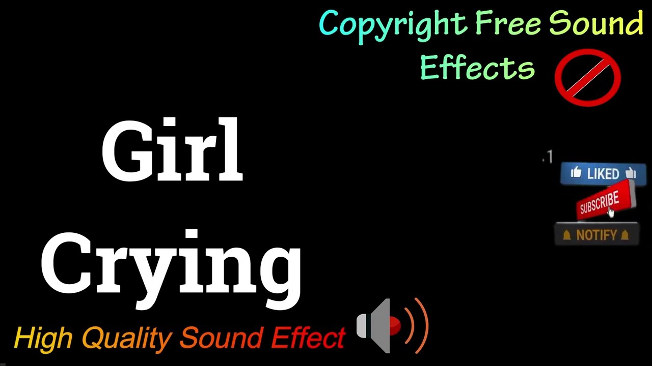 Girl Crying Sound Effect | High Quality Sound| NCS Effects | Royalty ...
