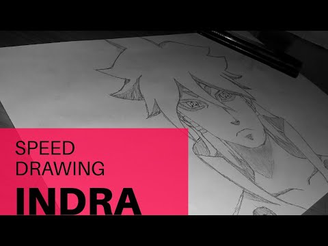 Speed drawing indra otsutsuki (Naruto) -Drawing Art - YouTube