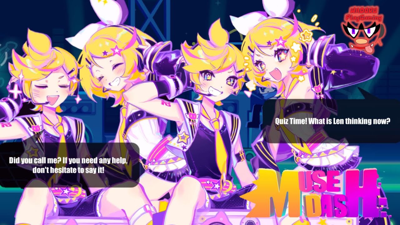 【Muse Dash × Hatsune Miku】Kagamine Rin & Len VoiceLine - YouTube