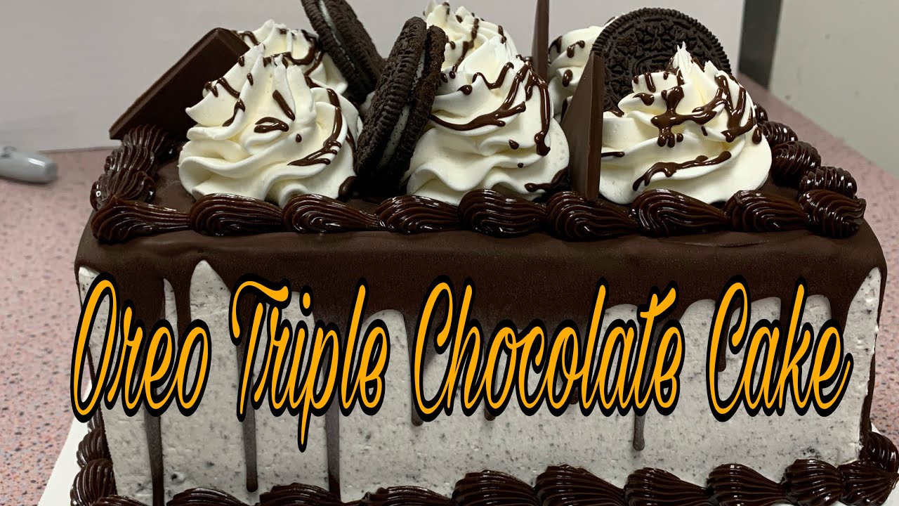 Oreo Triple Chocolate Cake | Cake Decorating - YouTube