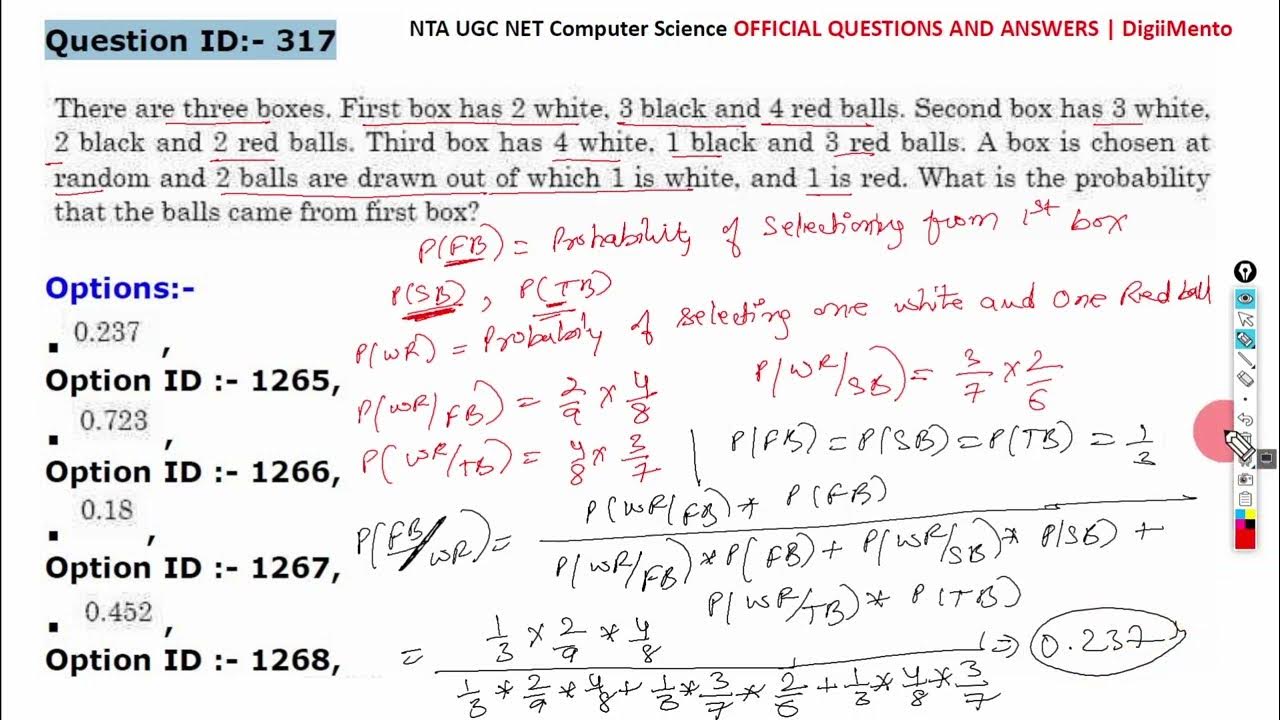 NTA UGC NET Computer Science 2022 | Solutions with explanations | Question ID - 317 - YouTube