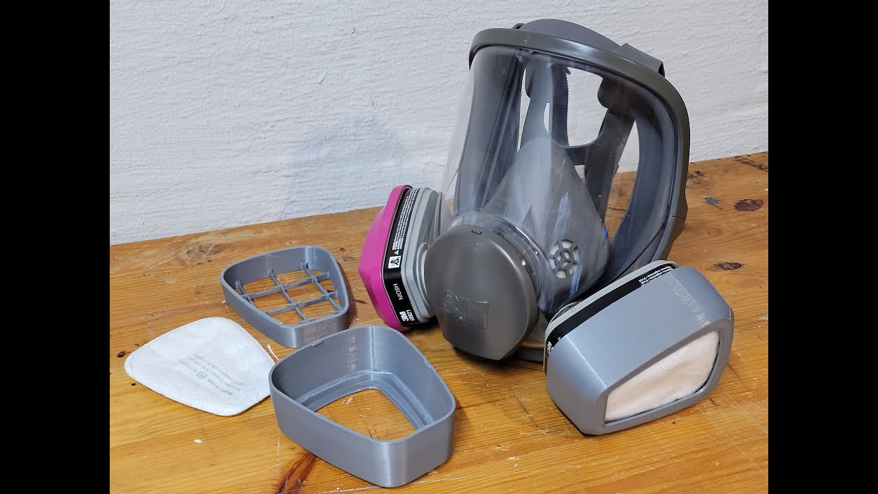 P95 Pre-Filter Retainer over a P100 Filter - YouTube